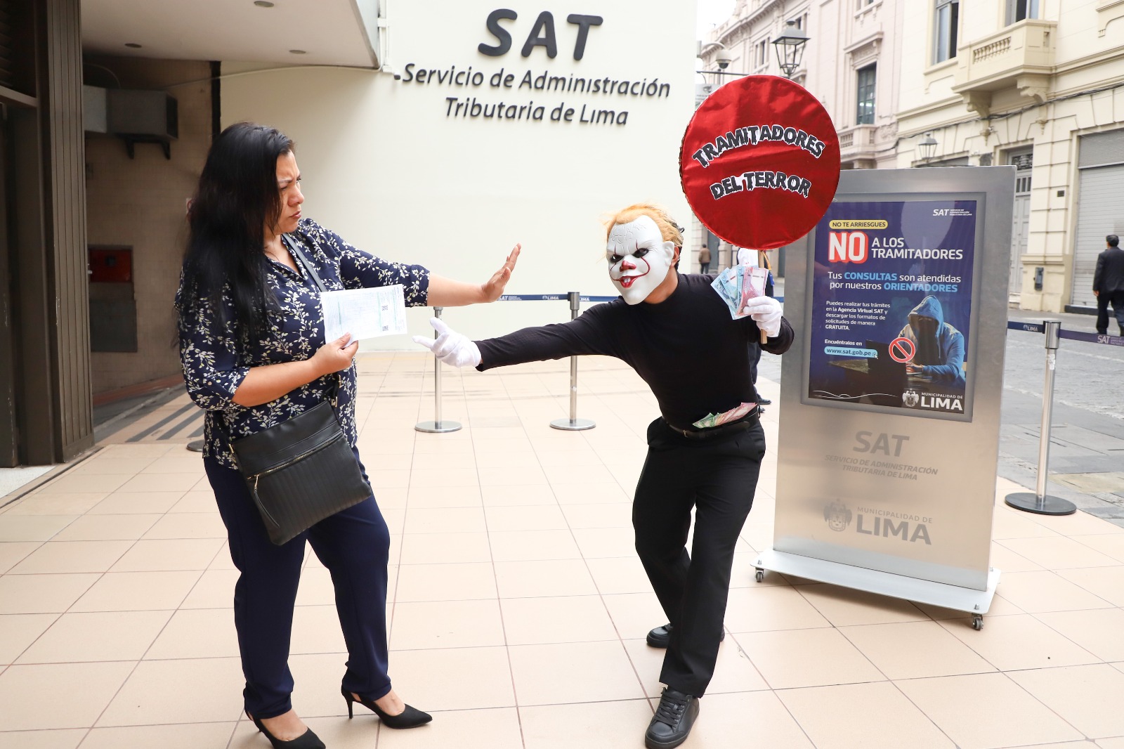 A los tramitadores del terror diles no!”: SAT de Lima lanza campaña ...